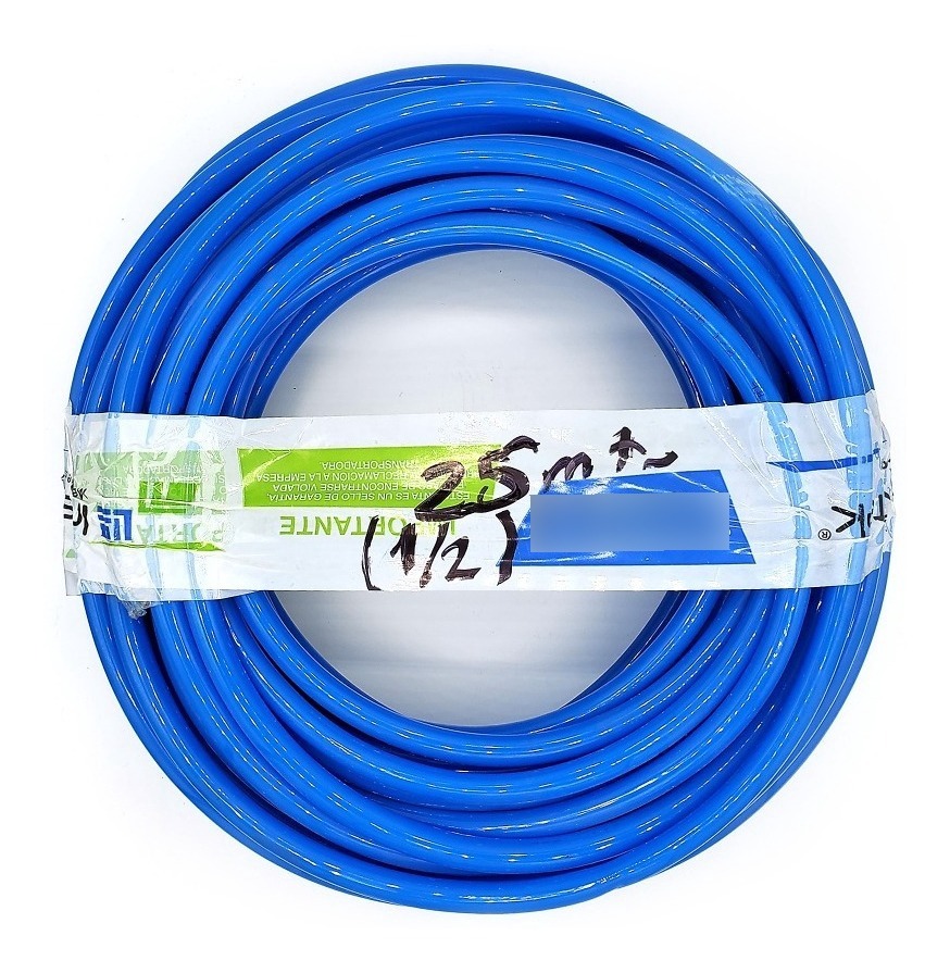 Manguera Para Aire (tubing) De Poliuretano Azul 12mm 25 Mts | Instrutek